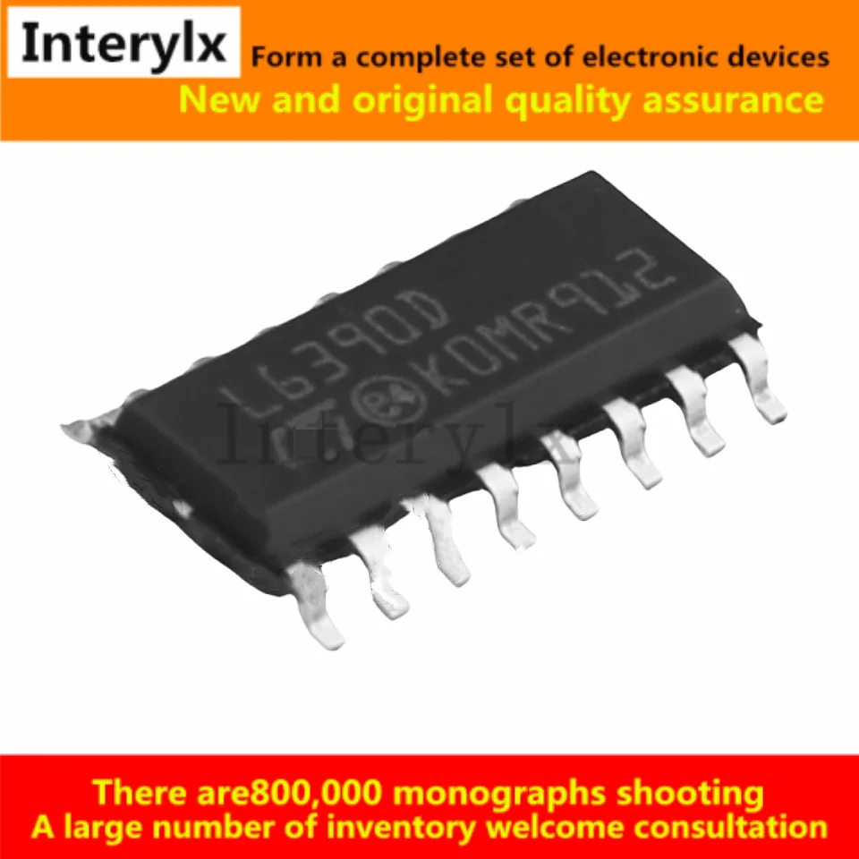 1Pcs-Lot-L6390DTR-Silkscreen-L6390D-SOP-16-Gate-Driver-Chip-Integrated ...