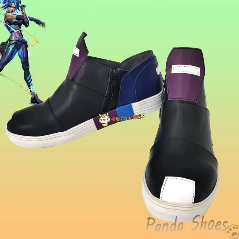 Valorant-Neon-Cosplay-T-nis-Anime-Game-Cos-Black-Sneaker-Costume-Prop ...