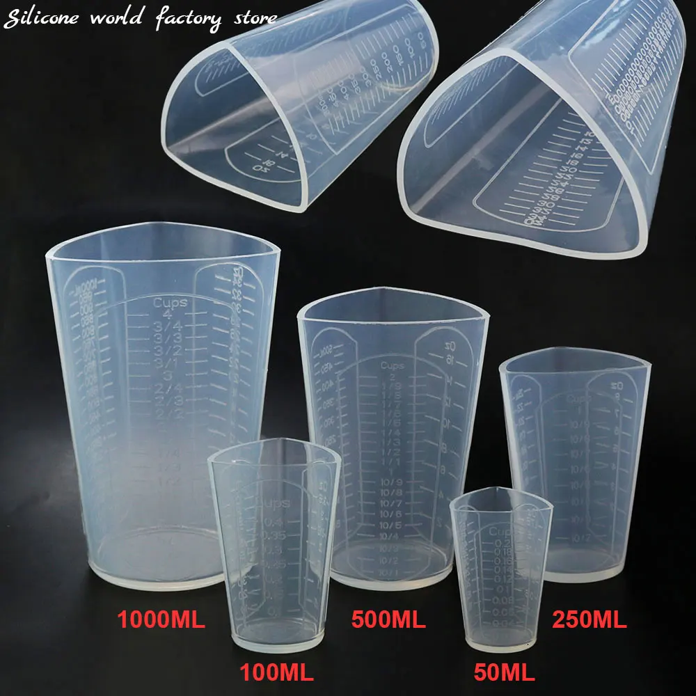 50ML-1000ML-Silicone-Triangle-Graduated-Measuring-Cup-Liquid-Container ...