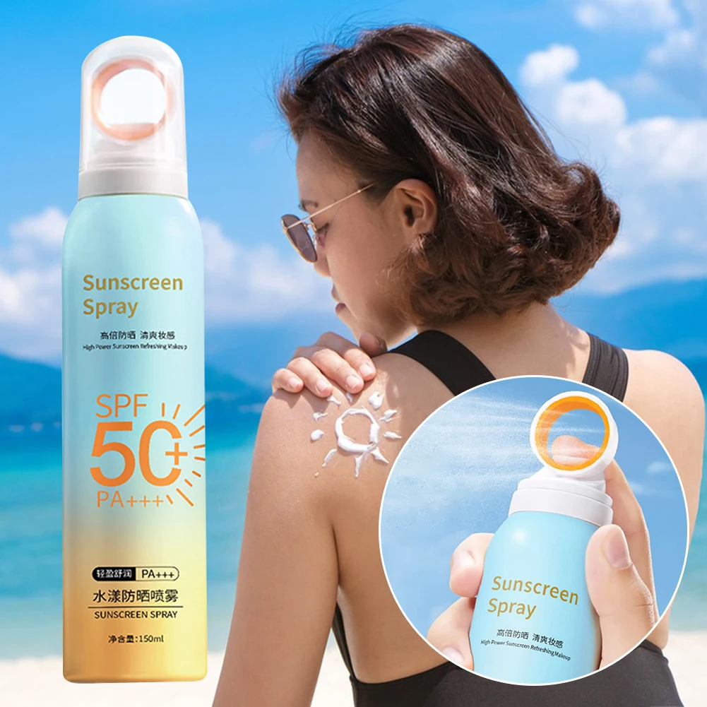 150ml-SPF50-Sunscreen-Spray-Lightweight-Moisturising-Non-Greasy-Water ...