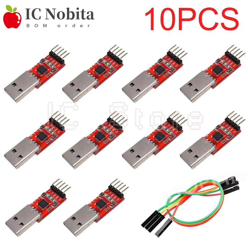 10PCS-CP2102-CH9102-USB-2-0-to-UART-TTL-5PIN-Connector-Module-Serial ...