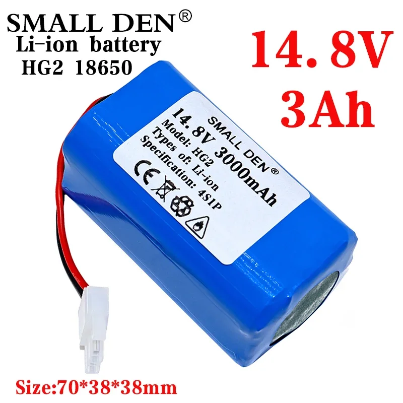 4S1P-18650-14-8-V-3Ah-Lithium-Battery-Pack-18650-HG2-16-8V-3000mAh-for ...