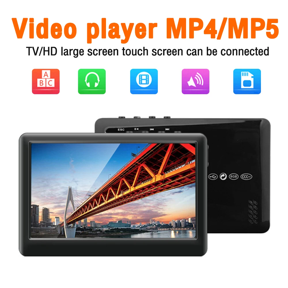 Reproductor-MP5-HD-de-8GB-dispositivo-con-pantalla-t-ctil-de-5-pulgadas ...