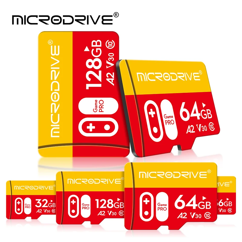 MicroDrive High-Speed Gaming U3 TF Class 10 Memory Card 256G/128G/64G ...