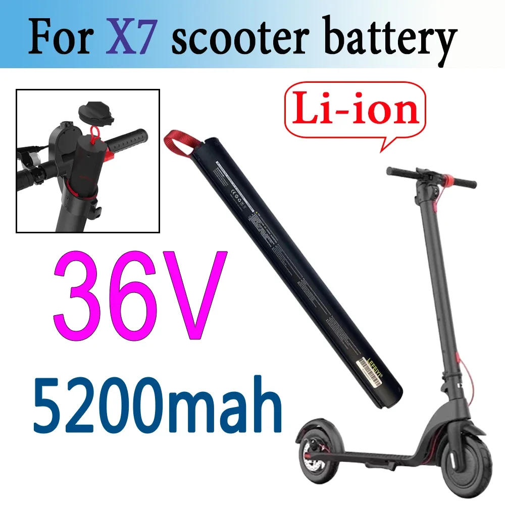 100-brand-new-foldable-built-in-36V-5200mAh-X7-scooter-battery-suitable ...