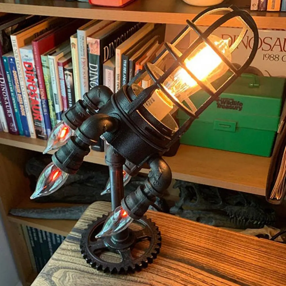 Creative-Vintage-Rocket-Ship-Lamp-Night-Lights-Decorative-Bedside-Table ...