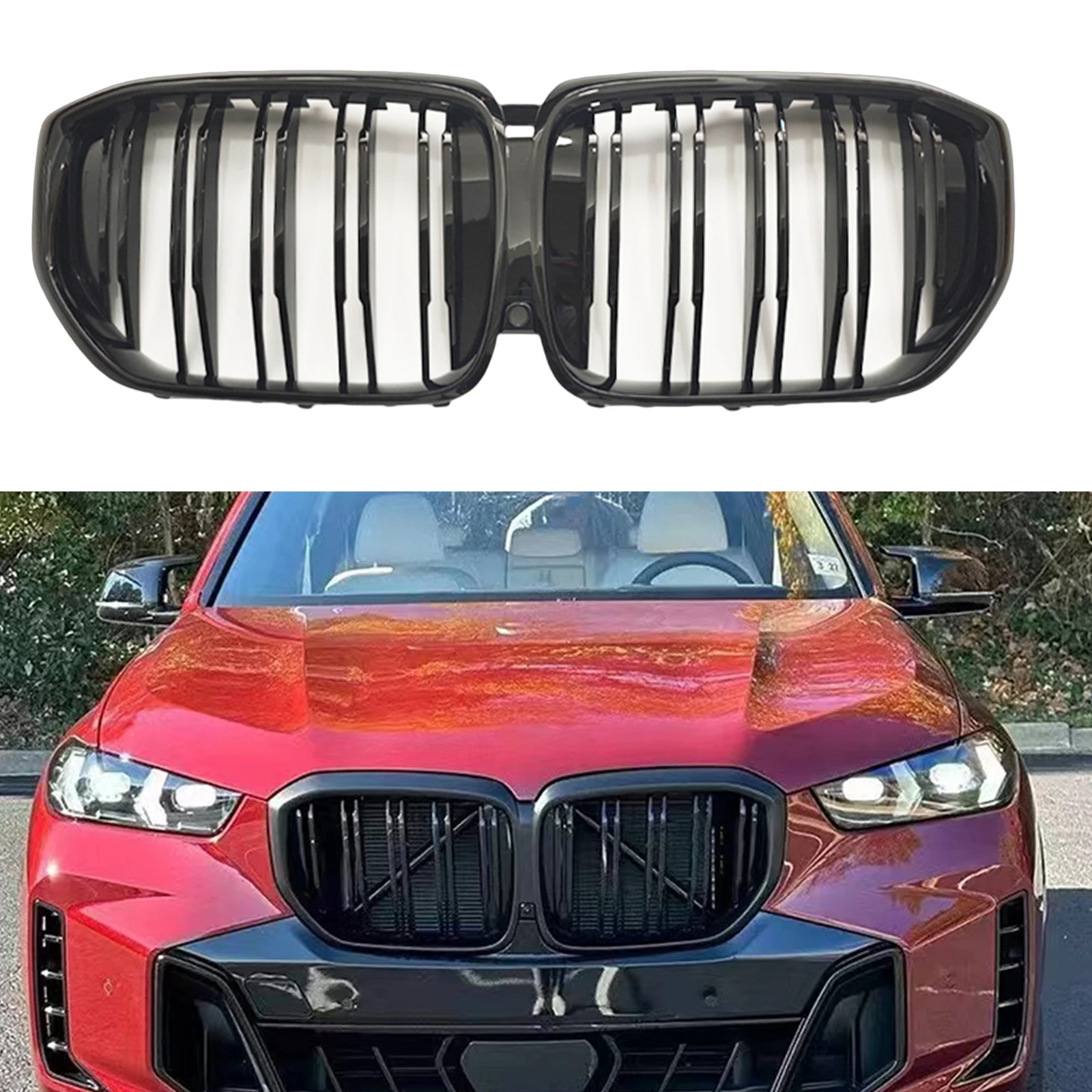 Front-Grille-Racing-Grill-For-BMW-G05-LCI-X5-2023-2024-Black-Single ...