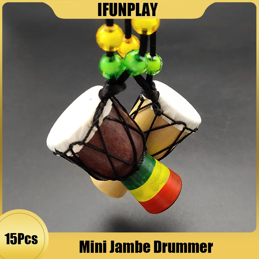 12pcs-Mini-Jambe-Drummer-Individuality-Djembe-Pendant-Percussion ...