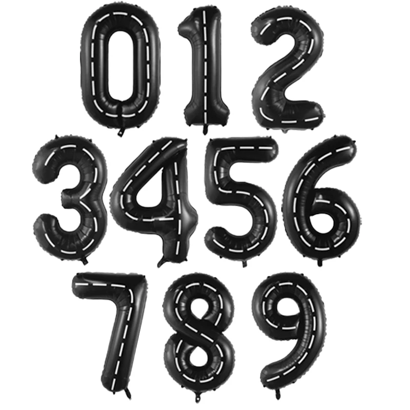 Globos de helio de aluminio grandes de 40 pulgadas con números del 0 al ...