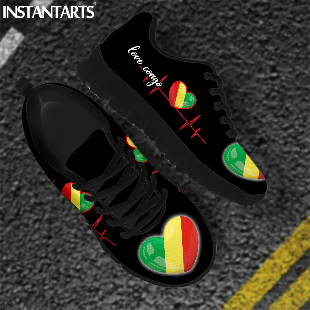 INSTANTARTS-Republic-of-Congo-Flag-Design-Women-Lace-up-Sneakers ...