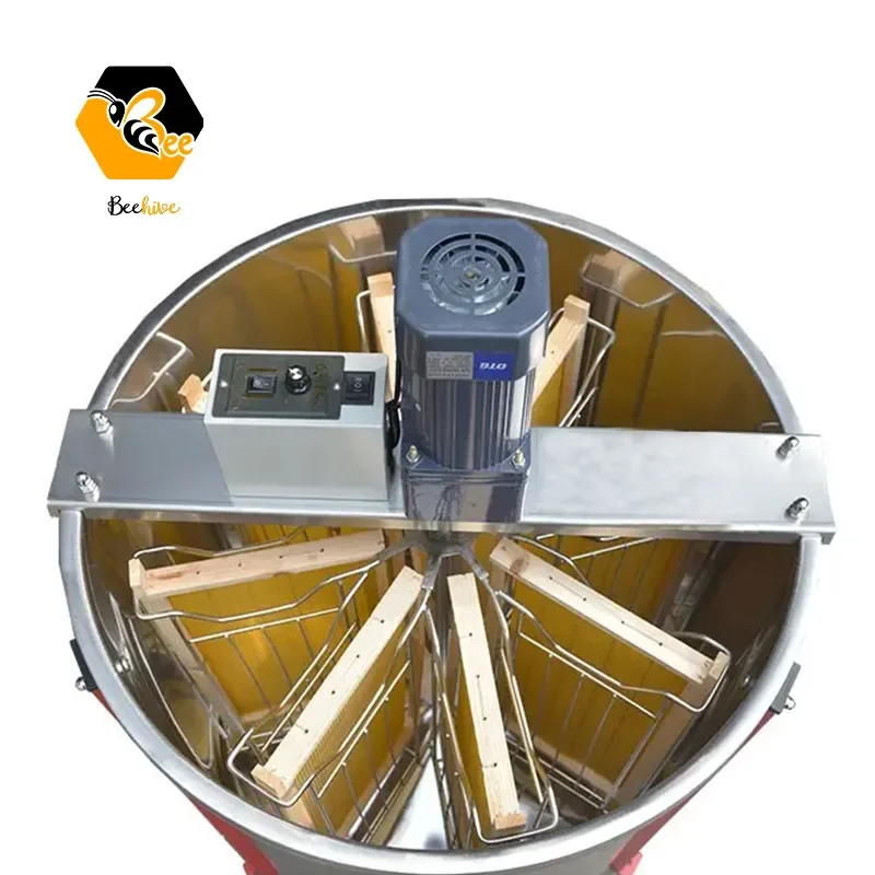 6 Frames Stainless Steel Electric Honey Centrifuge Extractor Shaker ...