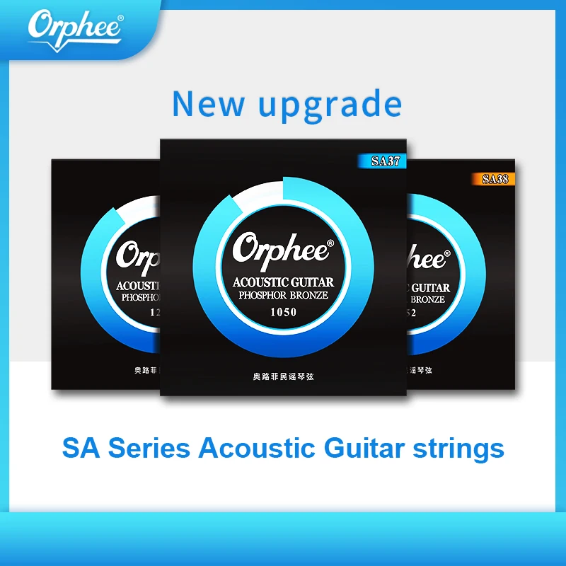 Orphee-6Pcs-Set-Acoustic-Guitar-Strings-High-Carbon-Steel-Hexagonal ...