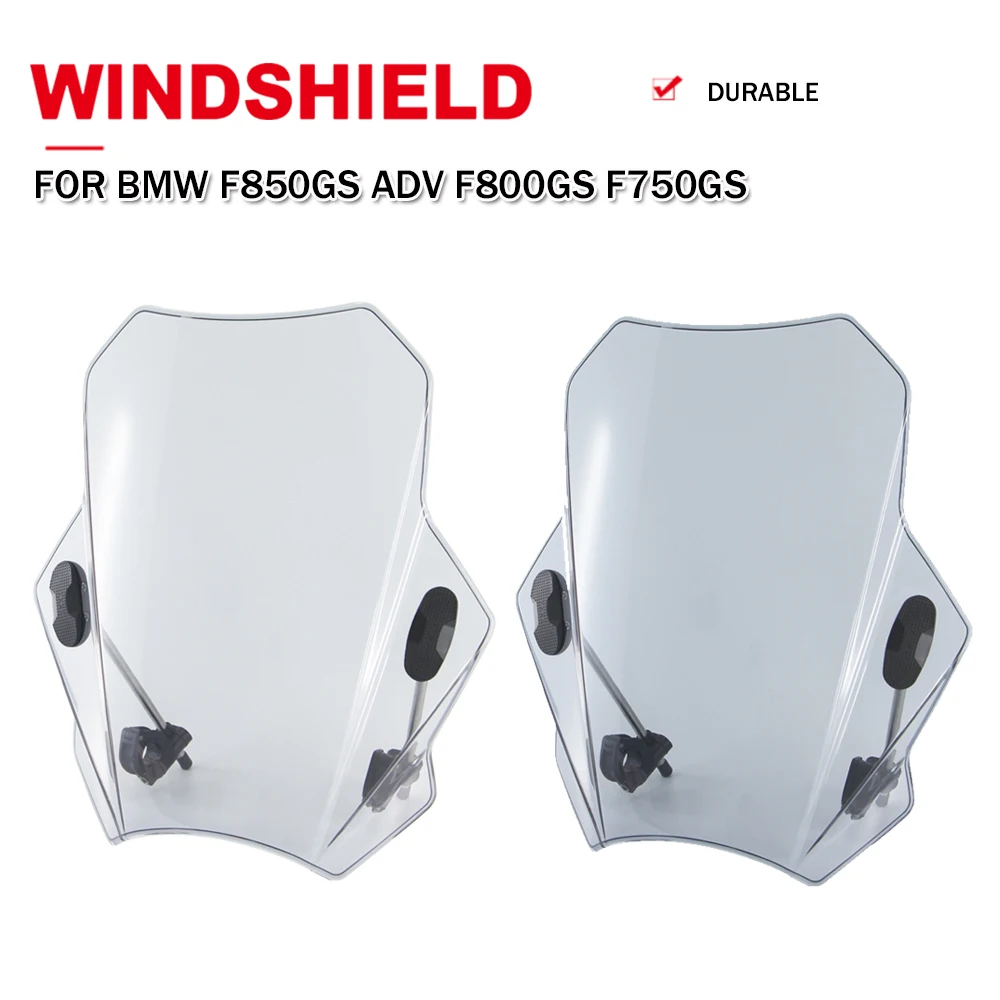 Motorcycle Adjustable Windshield Wind Deflectors Abs Visor Protector ...