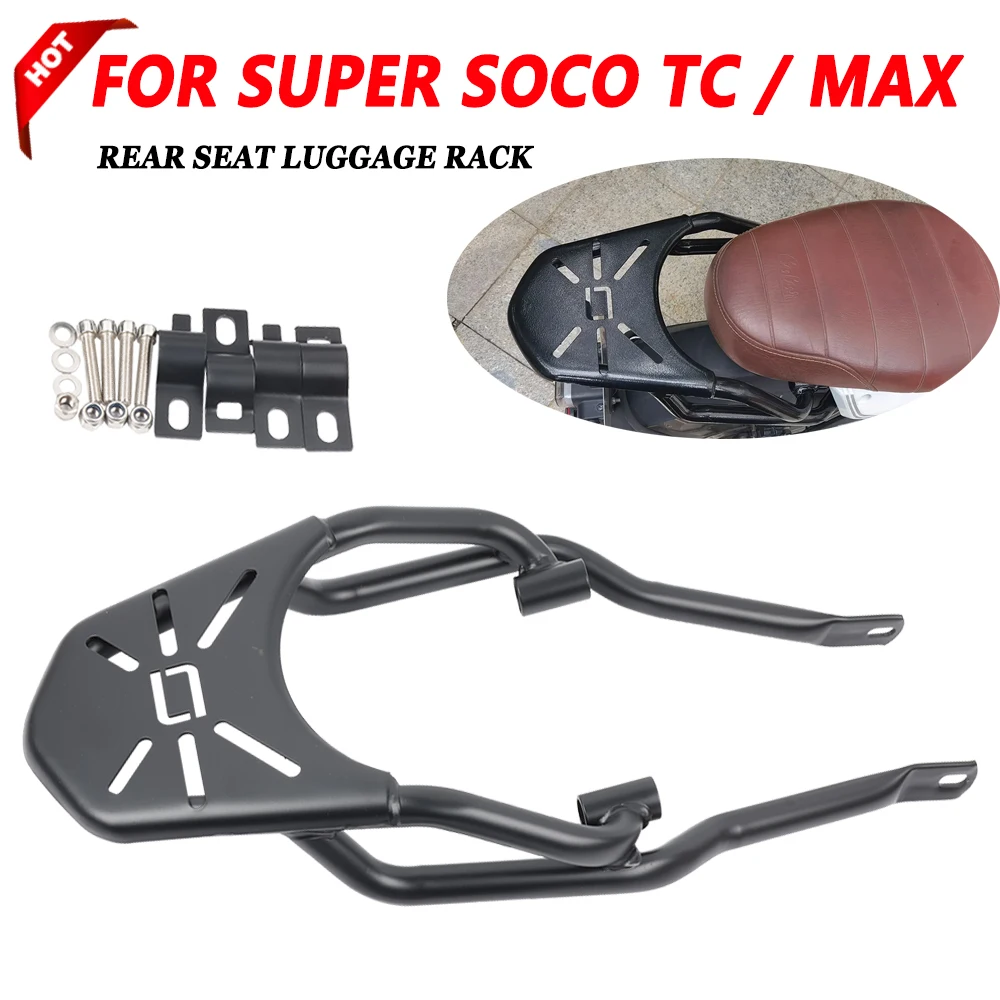 Motorcycle-Rear-Seat-Rack-Luggage-Carrier-Rack-Cargo-Holder-Support ...