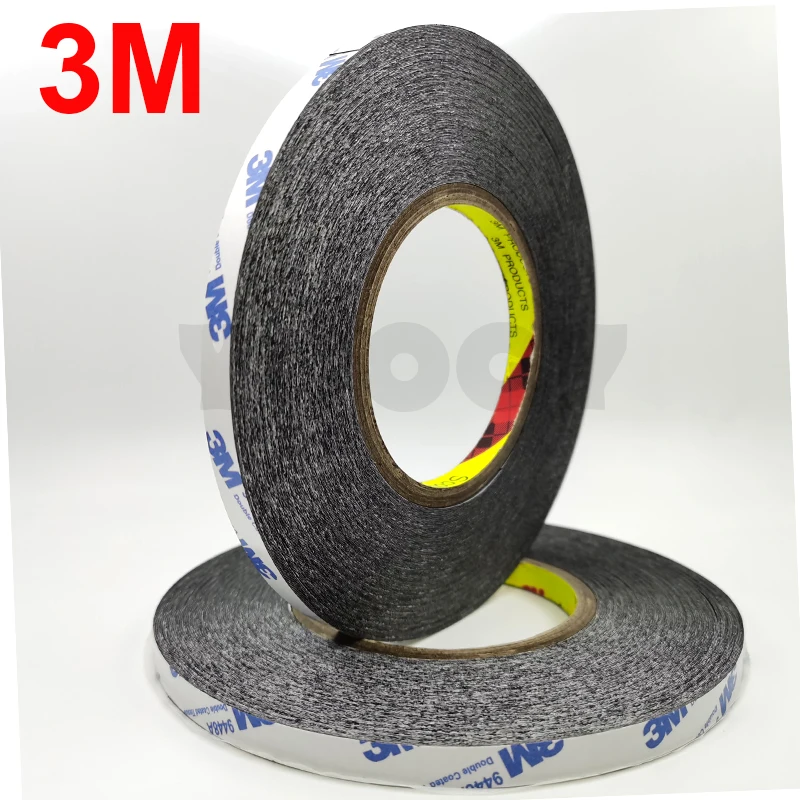 3M Black, 50meters/roll, 9448AB Double Sided Adhesive Tape for ...