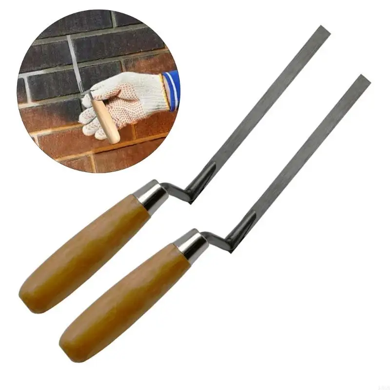 2Pcs Pointing Trowel Brick Jointer Bricklaying Tool for Pointing Mortar ...