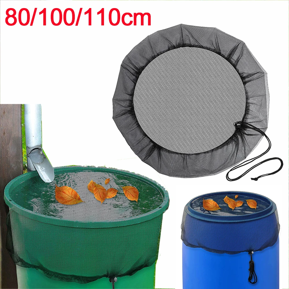 Rainwater-Bucket-Insect-Cover-Adjustable-Drawstring-Rain-Barrel-Filter ...