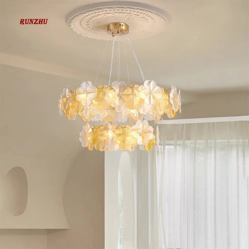 Four-Leaf-Clover-Living-Room-Pendant-Lamp-French-Light-Luxury ...
