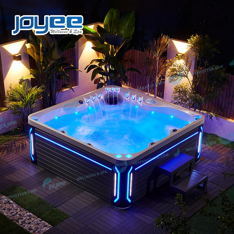 JOYEE-Brand-New-Family-Hydro-Bath-Whirlpool-Outdoor-Acrylic-Balboa-Spa ...