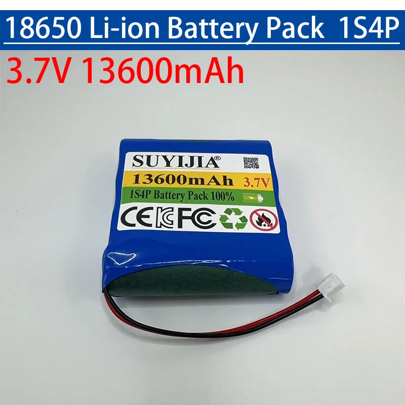 New 1S4P 18650 13600mAh 3.7V Battery Pack Lithium-ion Toy Beauty Salon ...