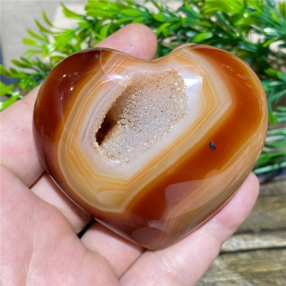 Carnelian-Red-Agate-Geode-Heart-Crystal-Natural-Stone-Healing ...