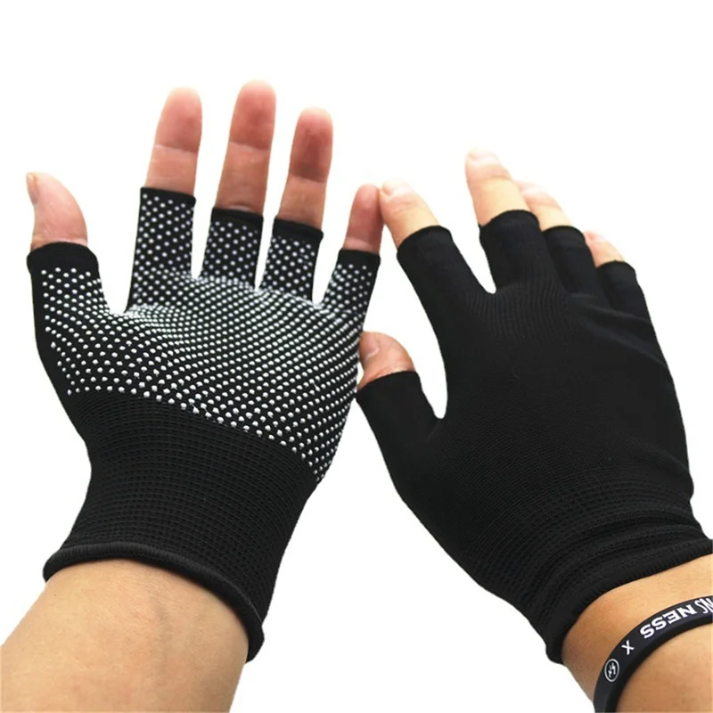 Women-Men-Arthritis-Compression-Gloves-Fingerless-Joint-Pain-Relief ...