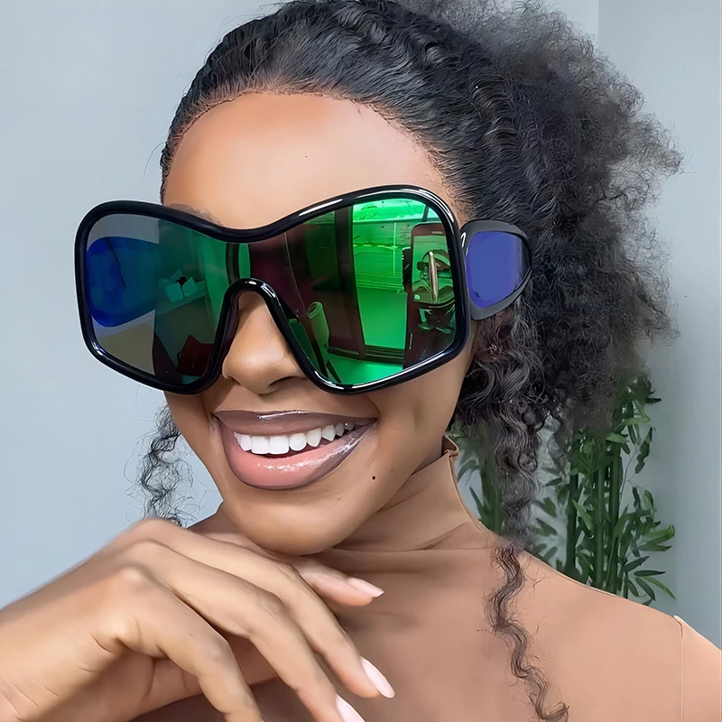 57580-Brand-Design-One-Piece-Lens-Sunglasses-Women-Stylish-Outdoors-Uv ...