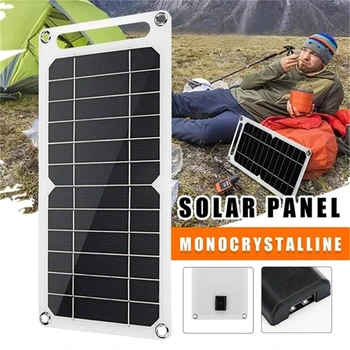 5V 10W Solar Panel Output USB Outdoor Portable Solar System Cell Phone ...