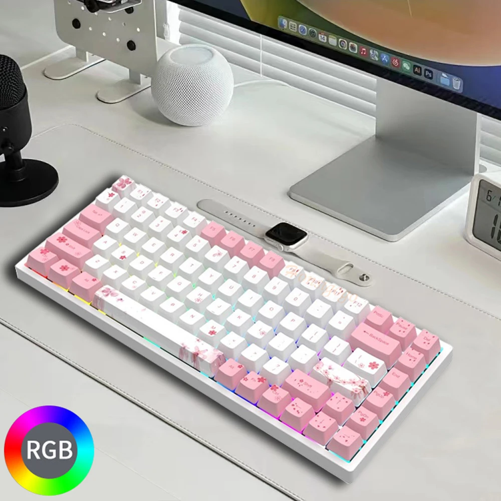 Sakura Mechanical Keyboards | Keyboard Mechanic Sakura | Sakura Pink ...
