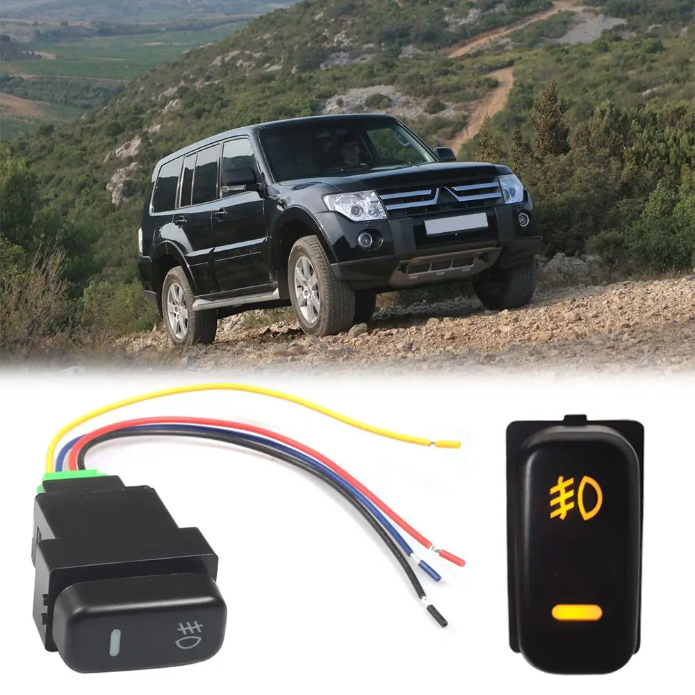 4 Wires Car Fog Lights Switch 5Pin ON OFF Button DC12V For Mitsubishi ...