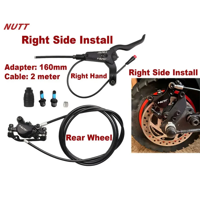 Nutt-Electric-Scooter-Hydraulic-Disc-Brake-Right-Lever-Right-Install ...