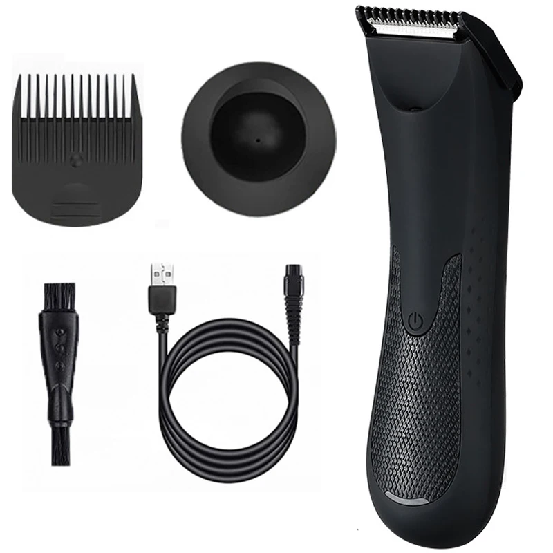 Electric-Body-Groomer-Pubic-Hair-Trimmer-for-Men-Balls-Shaver-Clipper ...