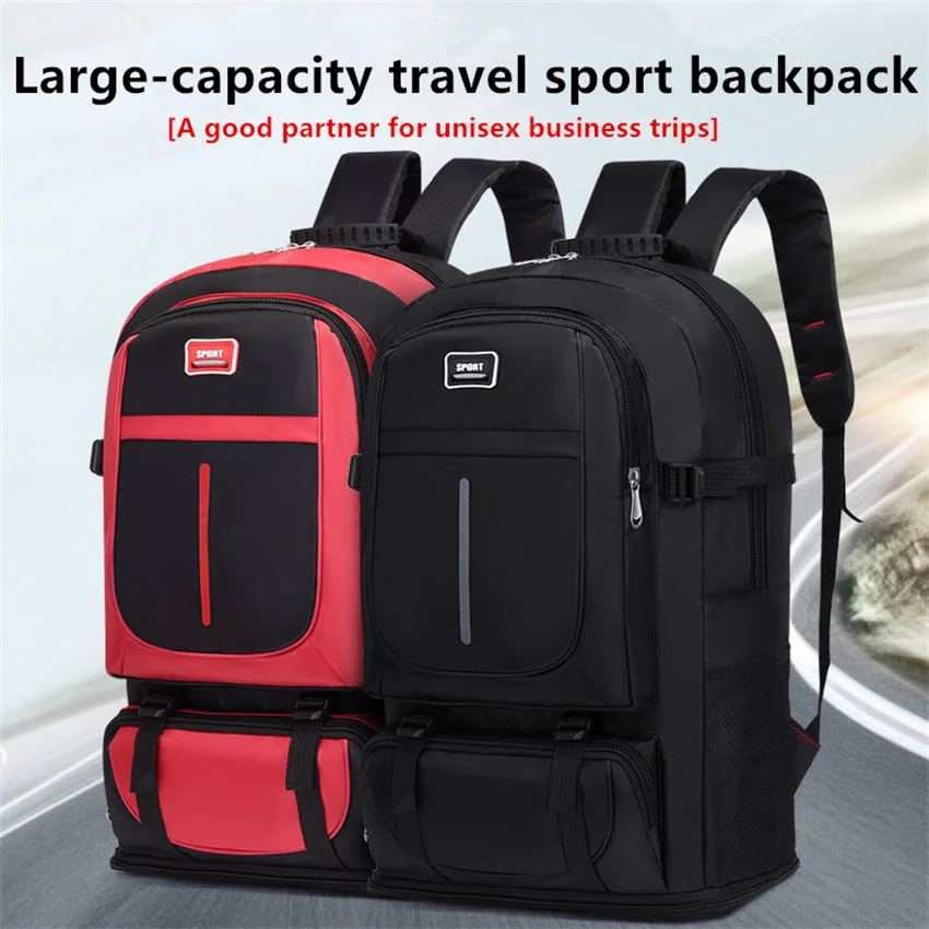 100 L Mochila Expandable Large Capacity Oxford Backpack Outdoor Travel Bag Men's And Women's ...
