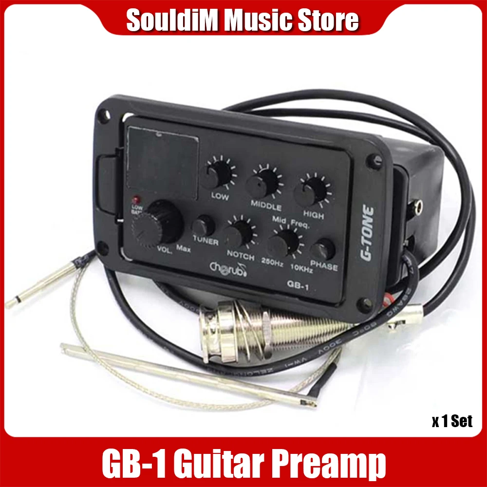 Cherub-G-G-Tone-s-rie-guitarra-ac-stica-Preamp-Piezo-Pickup-3-Band-EQ ...
