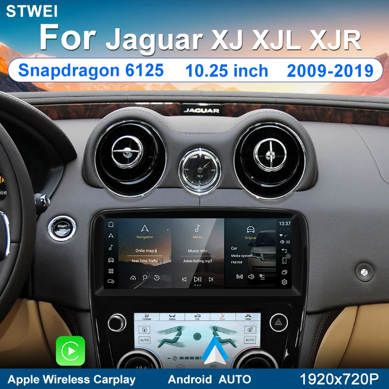 For Jaguar XJ XJL XJR 351 2009-2019 10.25inch Car Radio Multimedia ...