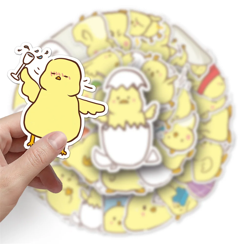 Pegatinas-de-pollito-de-dibujos-animados-50-piezas-para-papeler-a ...