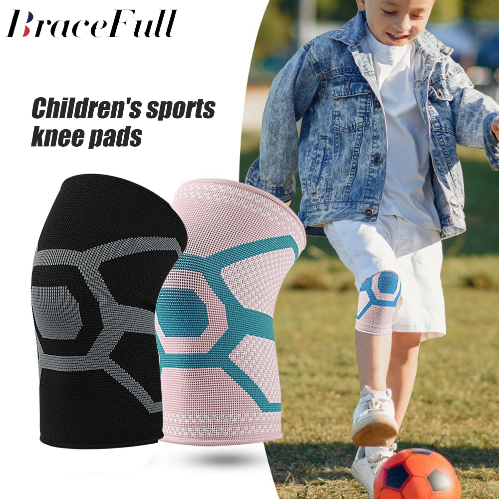 1PC Kids Knee Brace Sleeve,Knee Pads for Kids,Youth Knee Compression ...
