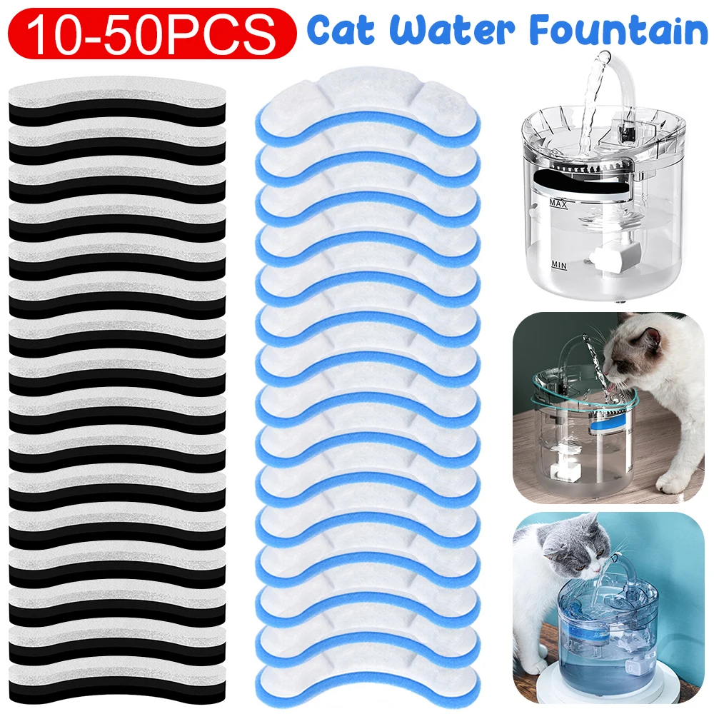 1-30PCS-Cat-Water-Fountain-Replacement-Filter-for-WF060-Elements-Pet ...