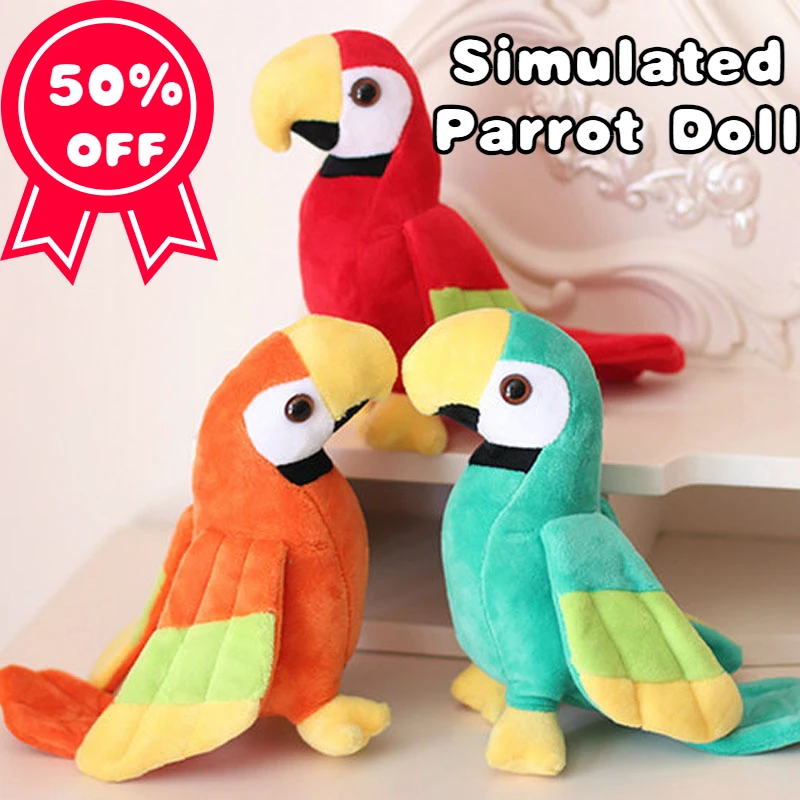 20cm-Lifelike-Parrot-Plush-Toys-Soft-Simulation-Psittacidae-Macaw ...