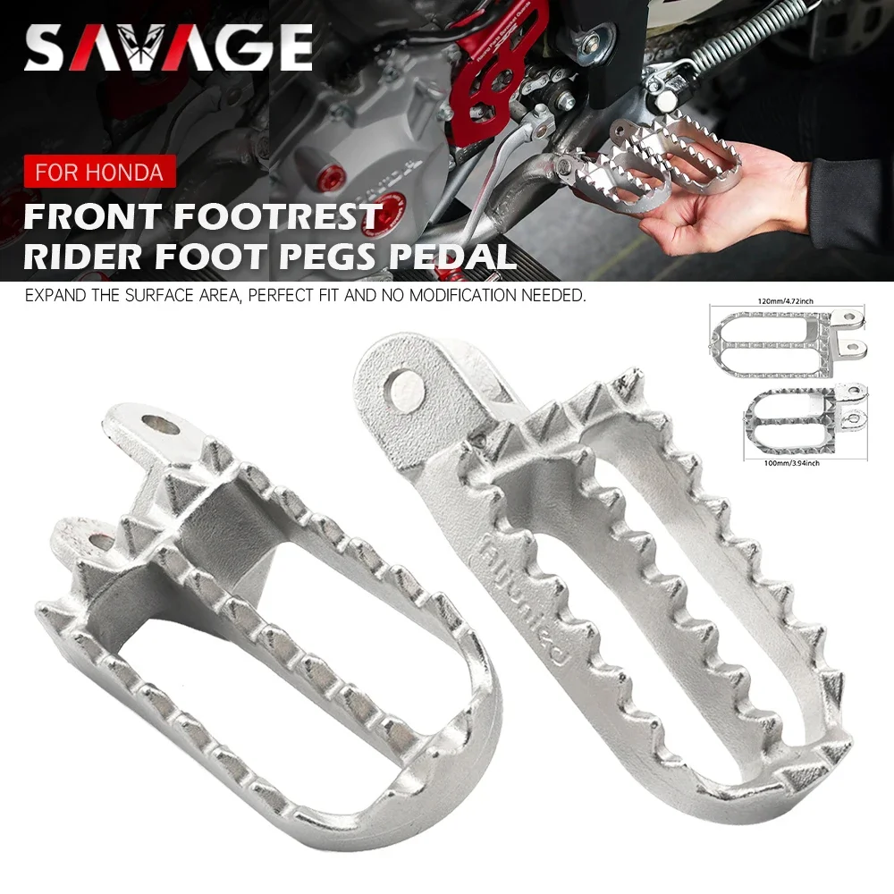 Front-Footrest-Foot-Peg-Extension-For-HONDA-XR400R-CR85R-CR80R ...