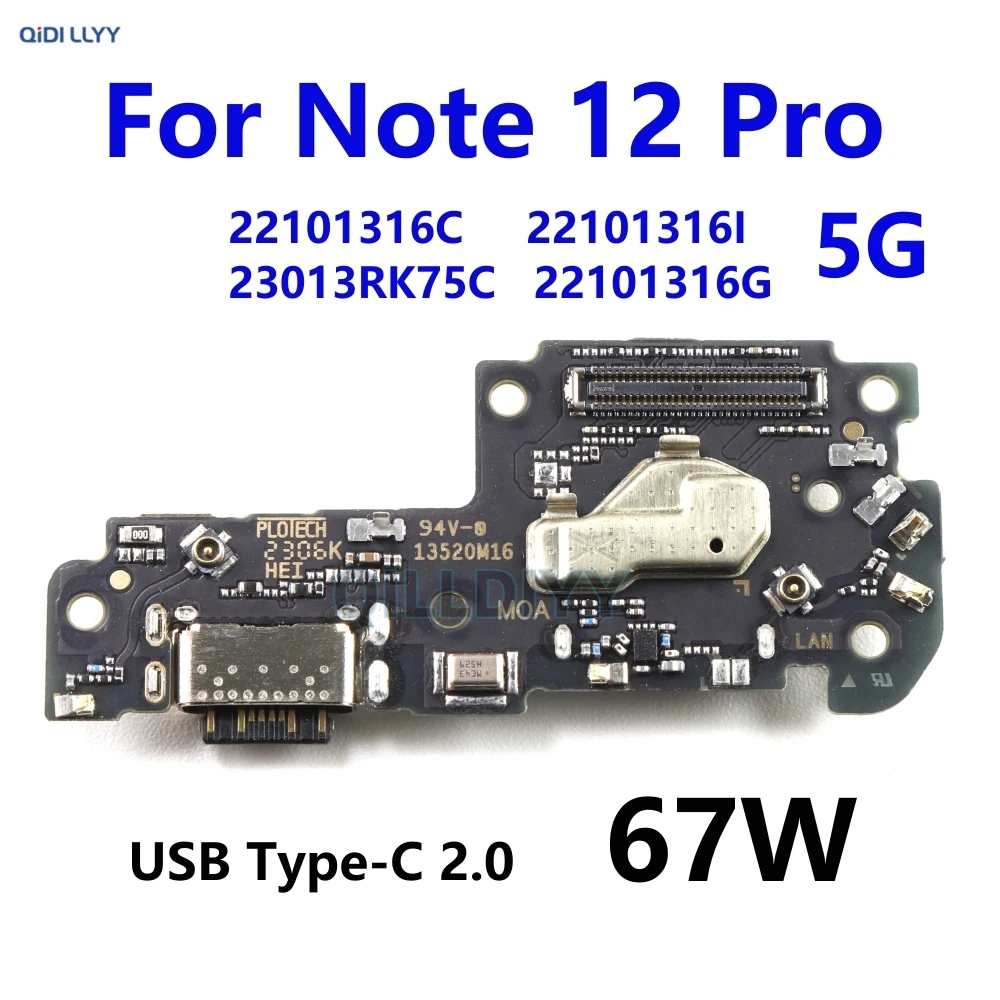 Charging Port Board For Xiaomi Redmi Note 12 Pro 5G Fast Charger ...