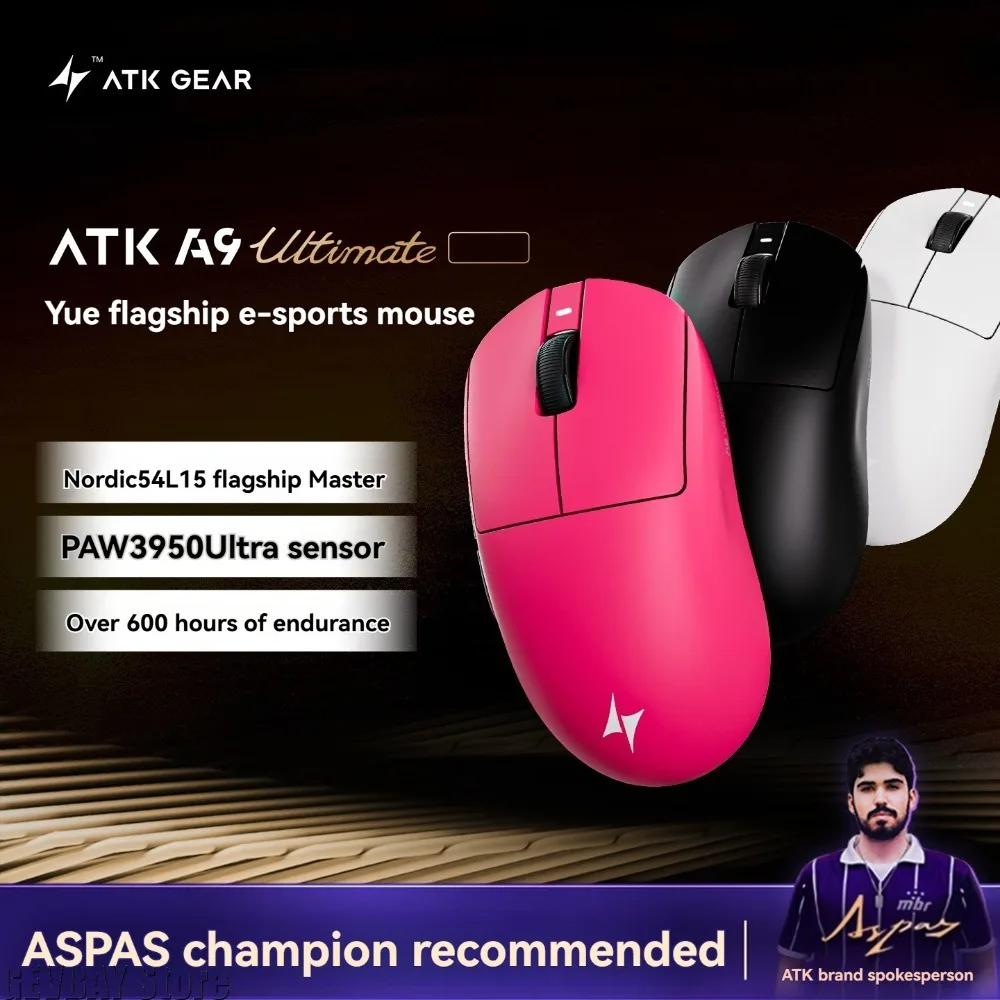 New Atk A9 Ultimate Wireless Gaming Mouse A9 Ultra Max Tri Mode Mouse ...