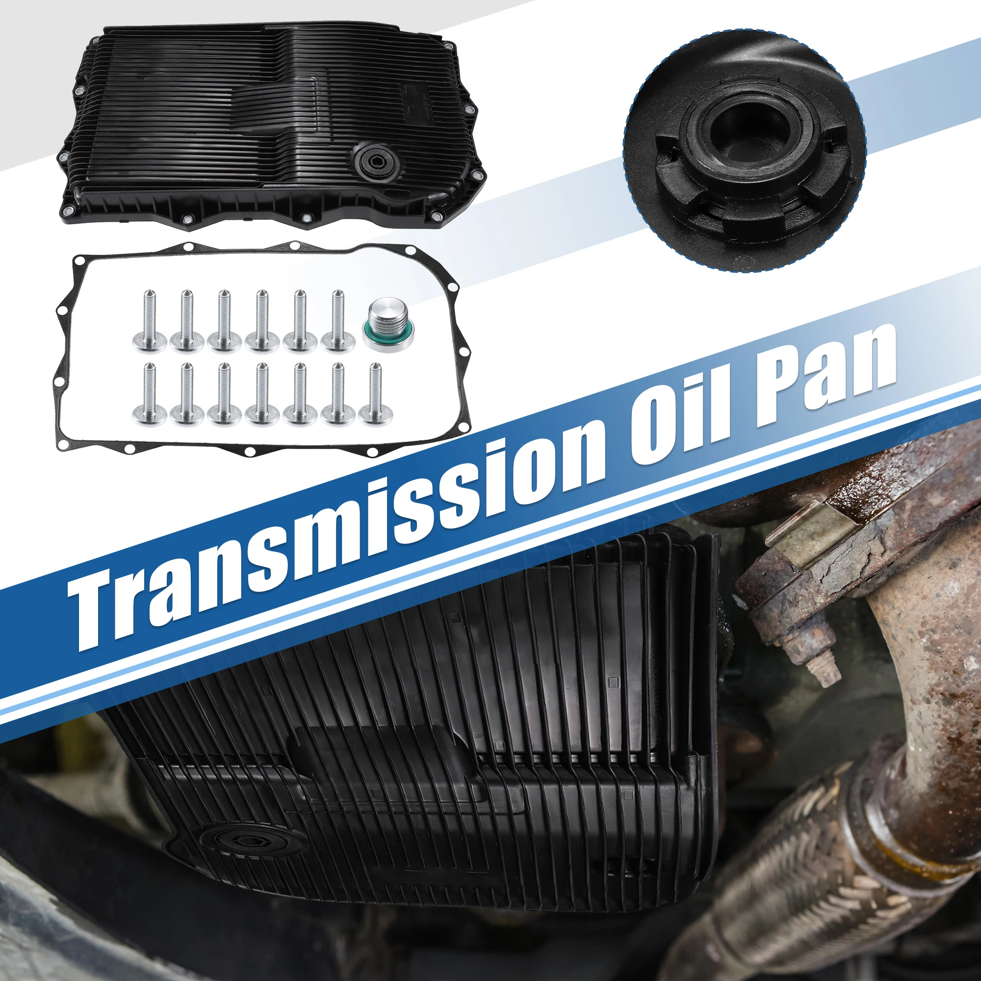 X-Autohaux-1-Set-Transmission-Oil-Pan-No-68225344AA-with-Bolts-for ...