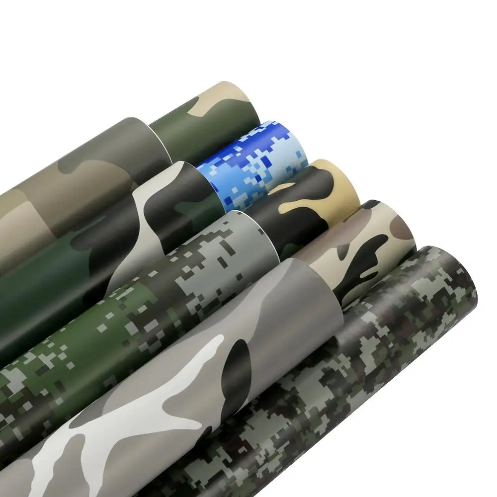 30x100cm Digital Woodland Green Camo Camouflage Desert Vinyl Film ...