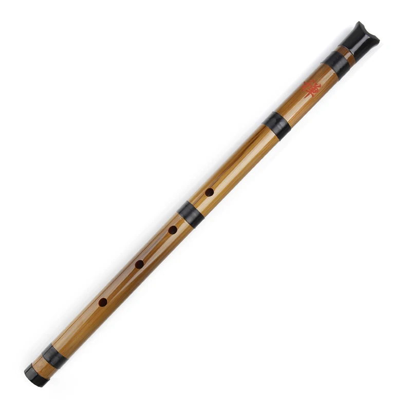 Flauta Shakuhachi de Bambu com 5 Buracos e Saco – Instrumento de Sopro ...