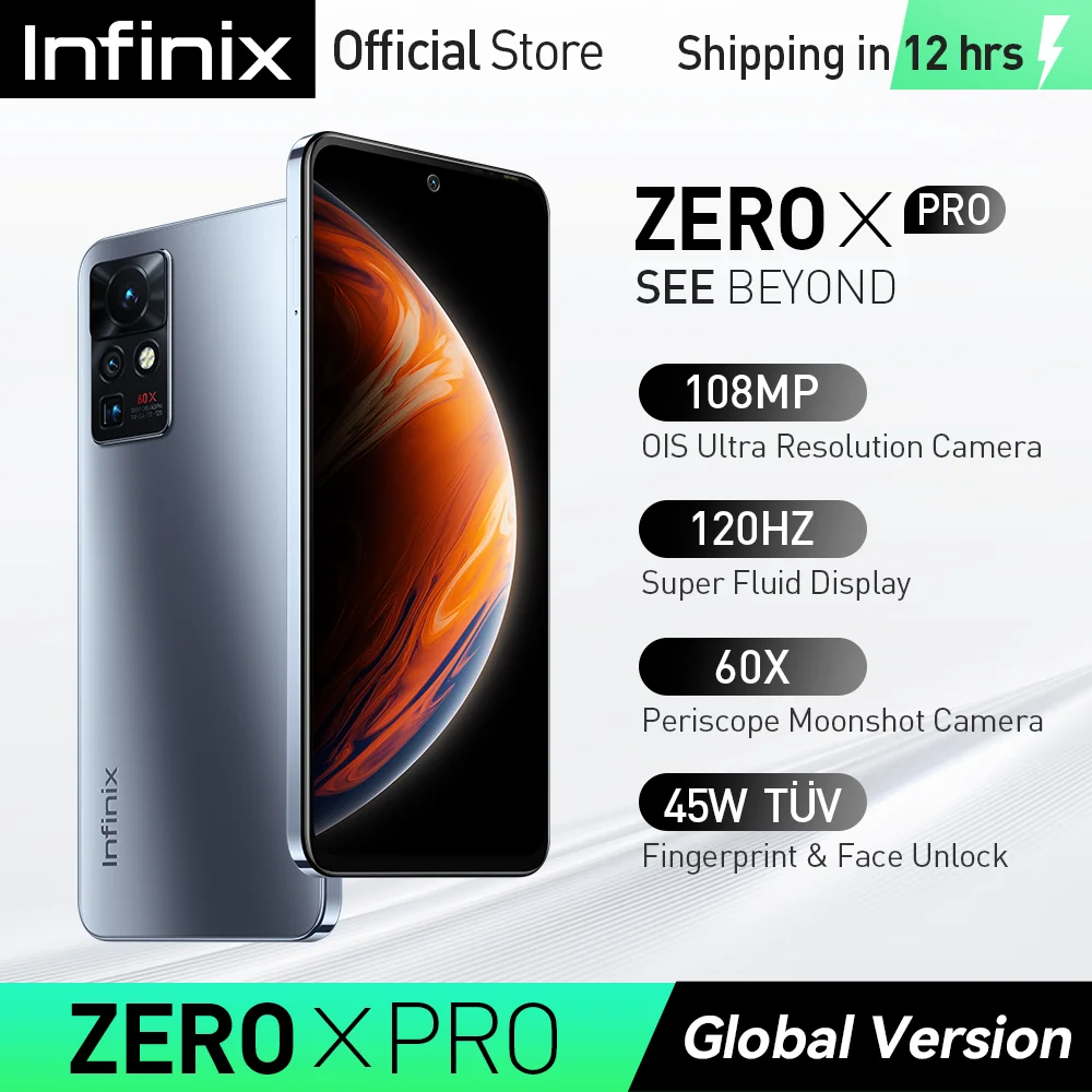 infinix ZERO X PRO 8GB/128GB Smartphone Helio G95 6.67" FHD+ AMOLED ...