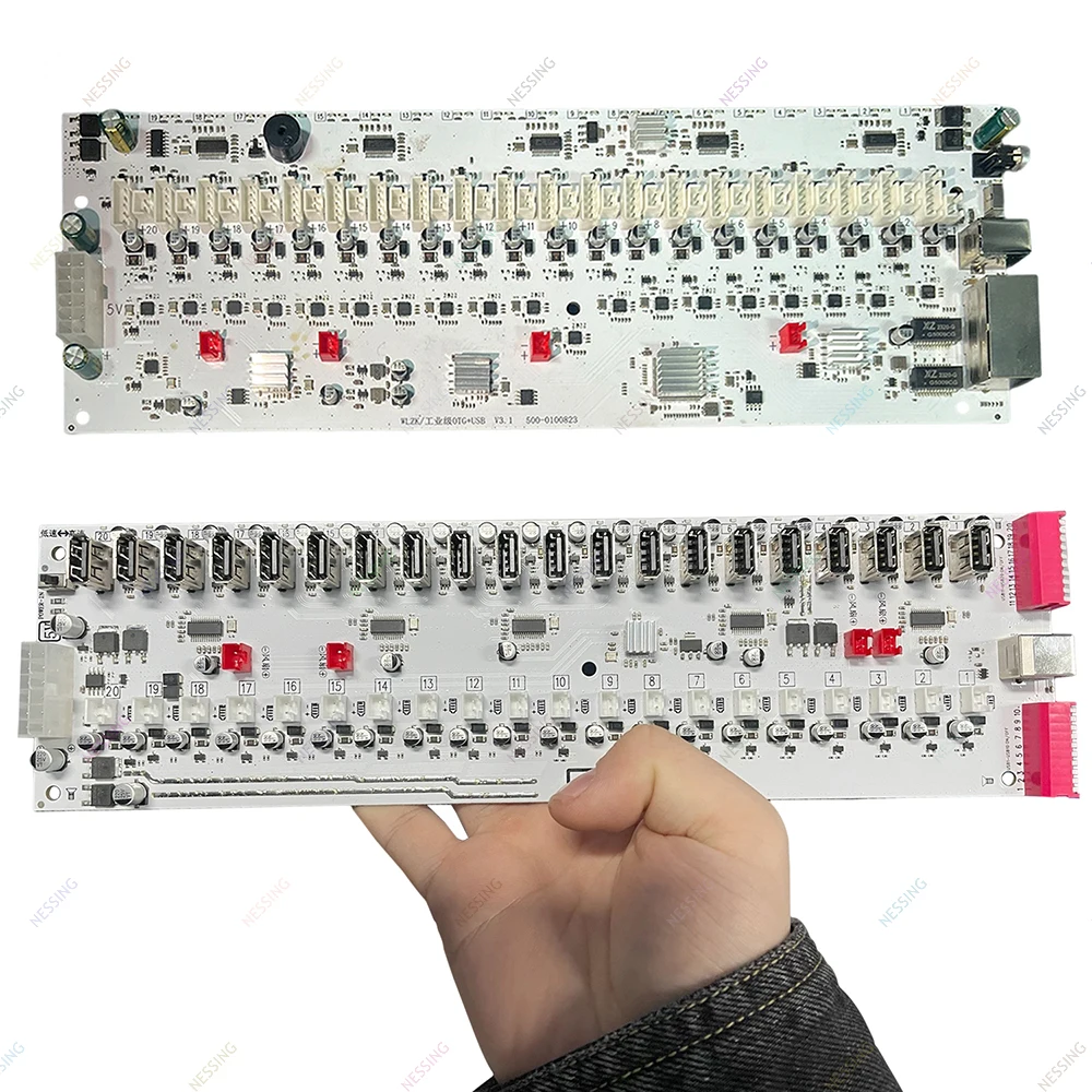 Mobile-Phone-Group-Control-20-USB-Ports-HUB-Farm-Motherboard-Ethernet ...
