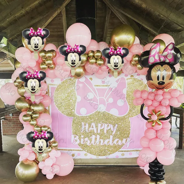 Minnie Mouse Balloon Sculptures Disney Minnie Mouse Arch Garland Kits