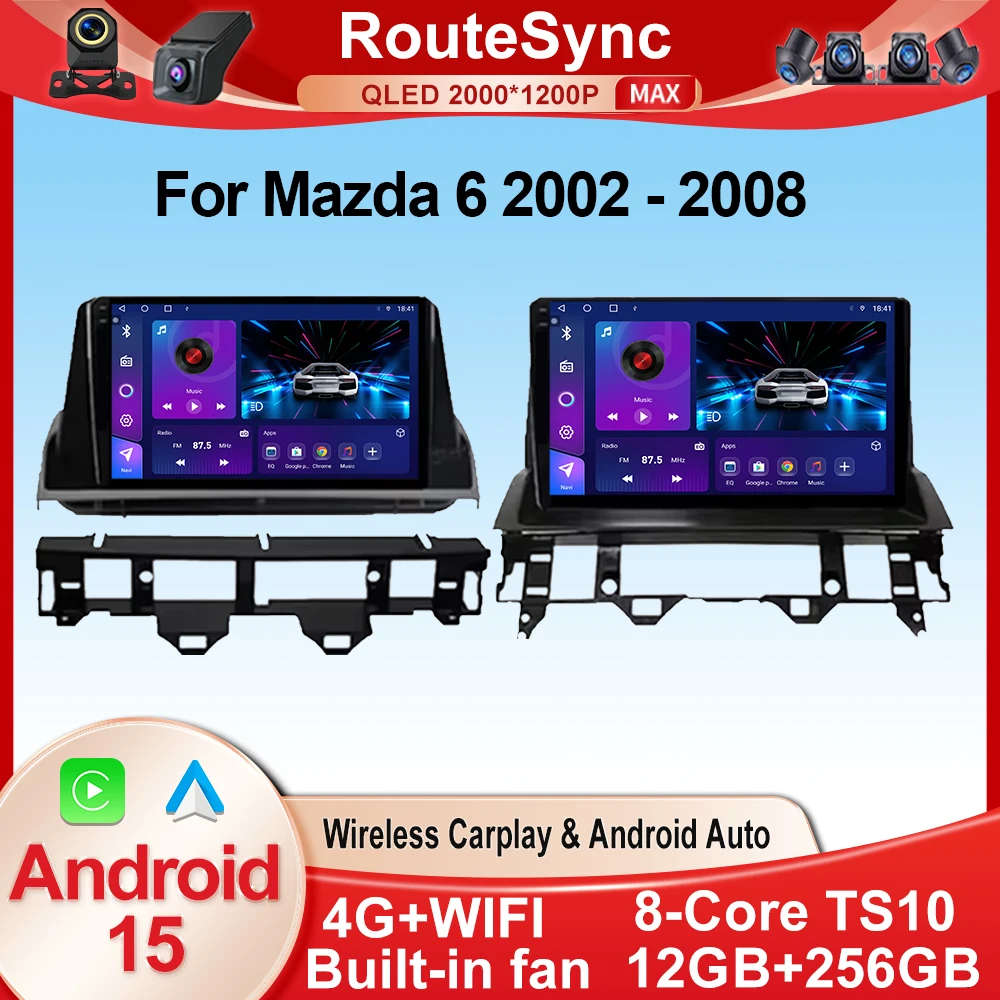 Android15 Head Unit For Mazda 6 2002 - 2008 Android Auto Car Radio ...