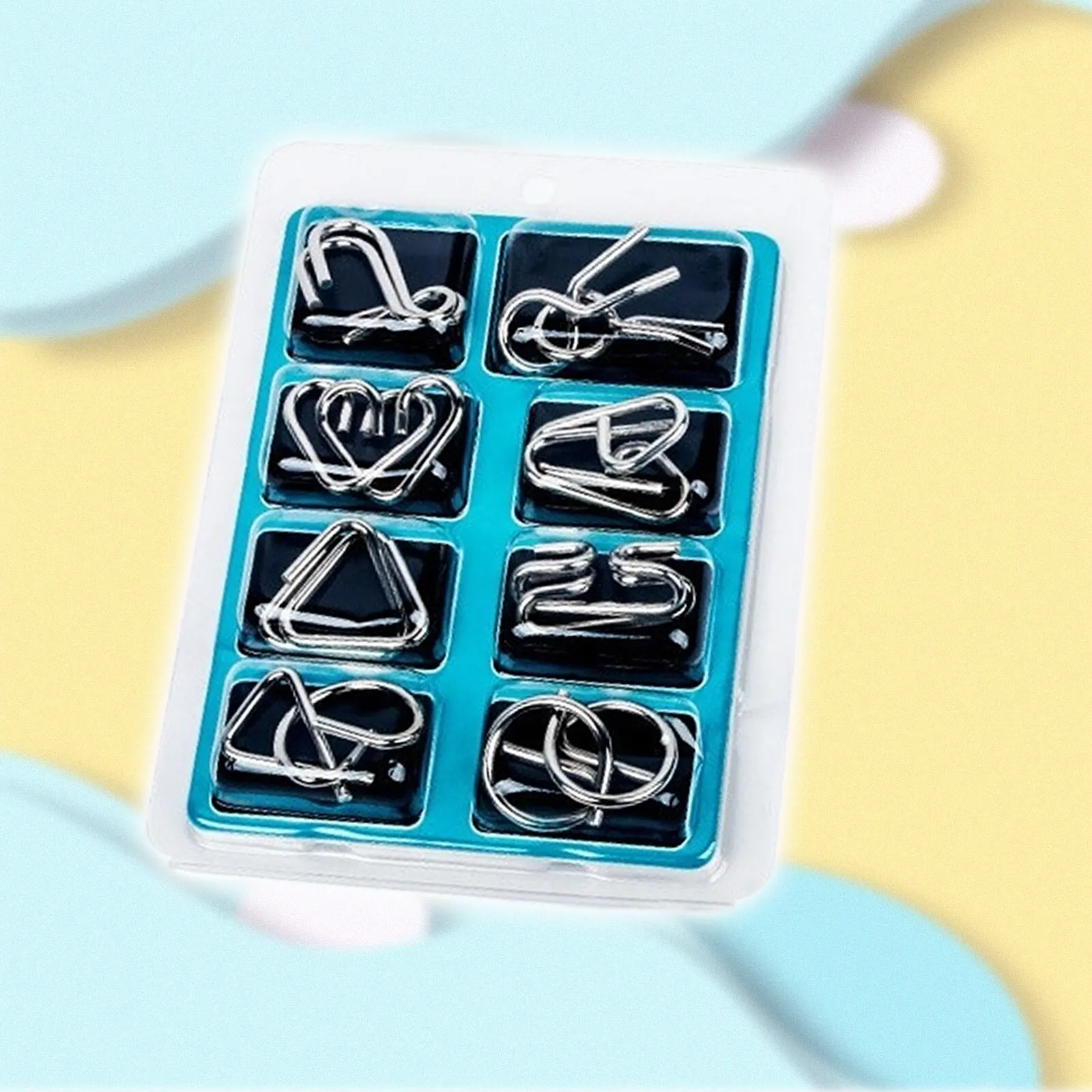 8Pcs-Set-3D-Metal-Unlock-Intelligence-Buckle-Logic-Test-Challenge ...